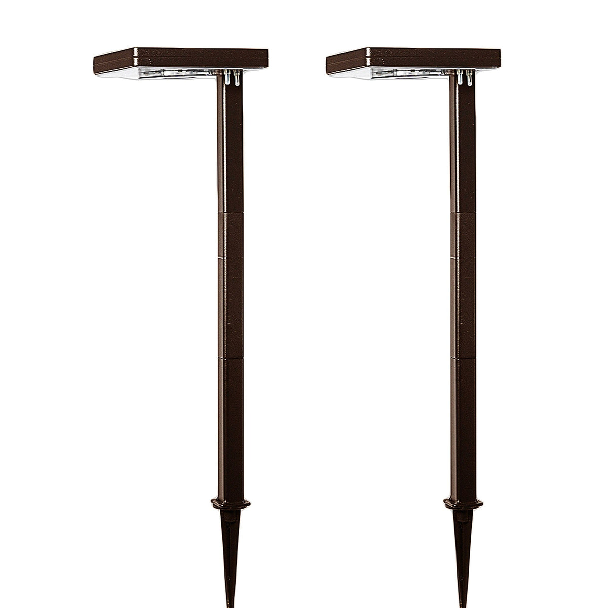 Contemporary Solar Pathway Light | Black or Bronze | Bright & Warm Whi