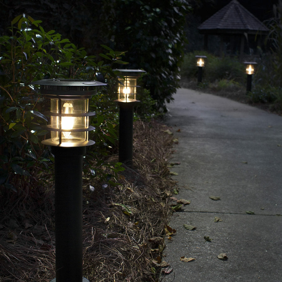 Premium Stainless Steel Solar Pathway Bollard Light | Dusk to Dawn