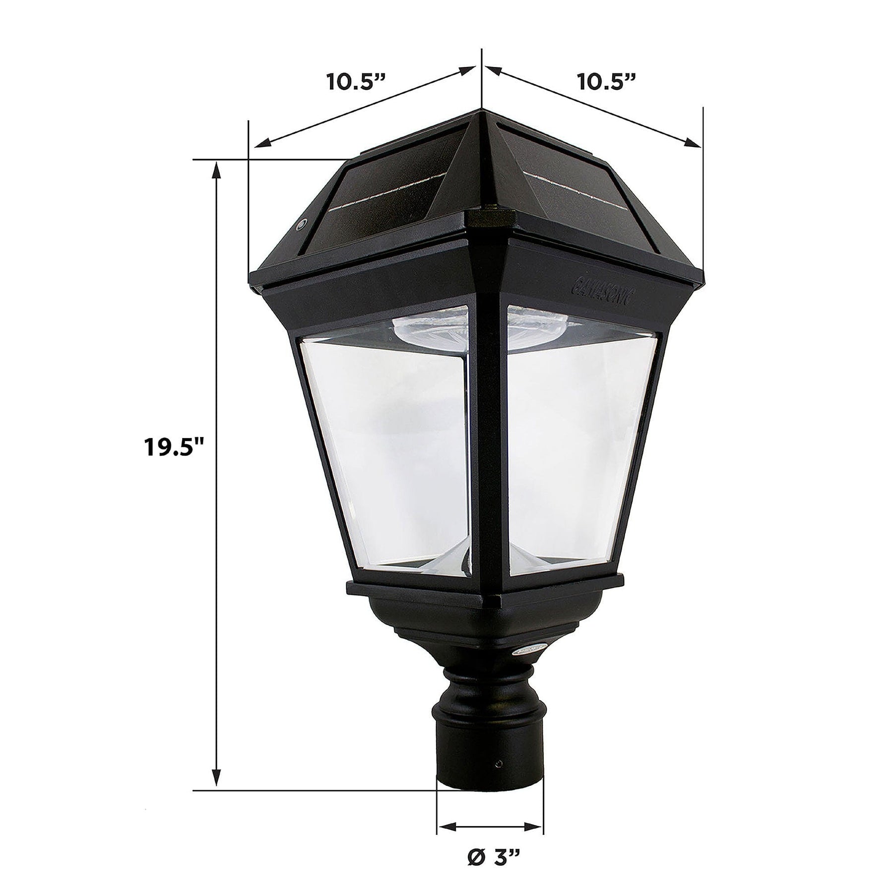 Imperial III Solar Lamp Post | Dual Brightness – Single, Dual & Triple ...