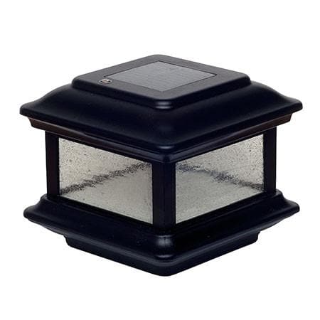 Colonial Solar Cap Light - Black